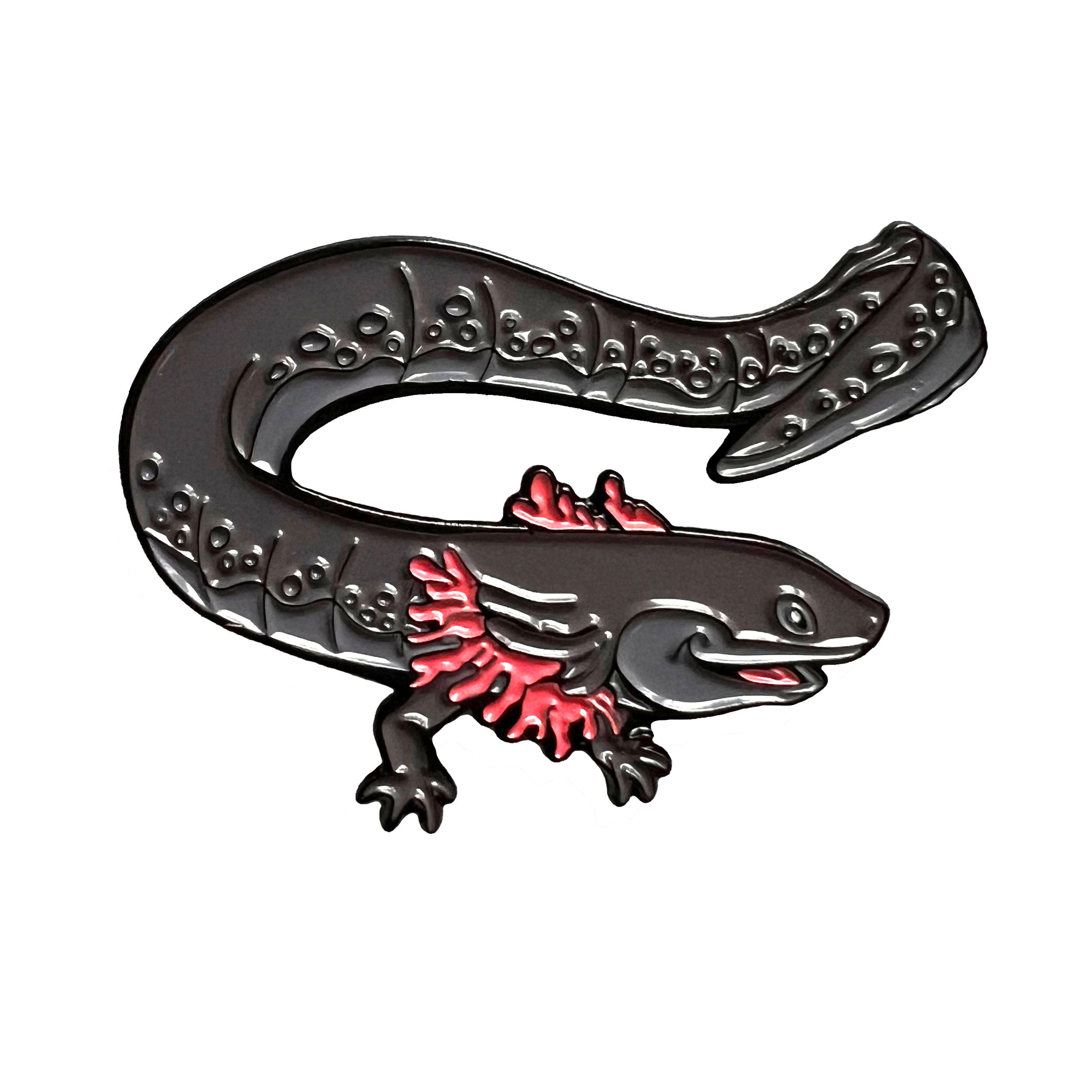 Greater Siren enamel pin | Peppermint Narwhal - Conservation Through Creativity