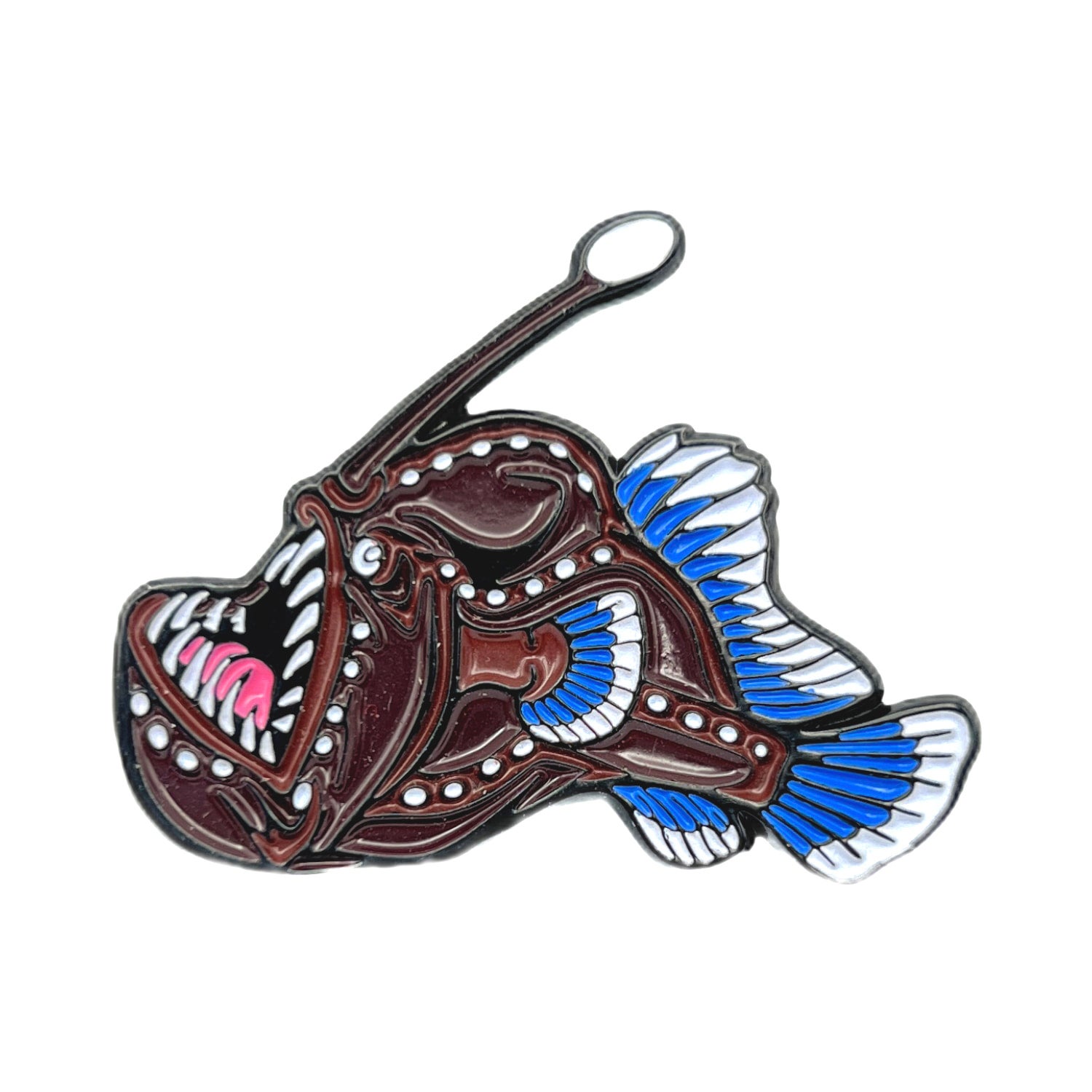 Humpback Anglerfish glow-in-the-dark enamel pin | Peppermint Narwhal ...