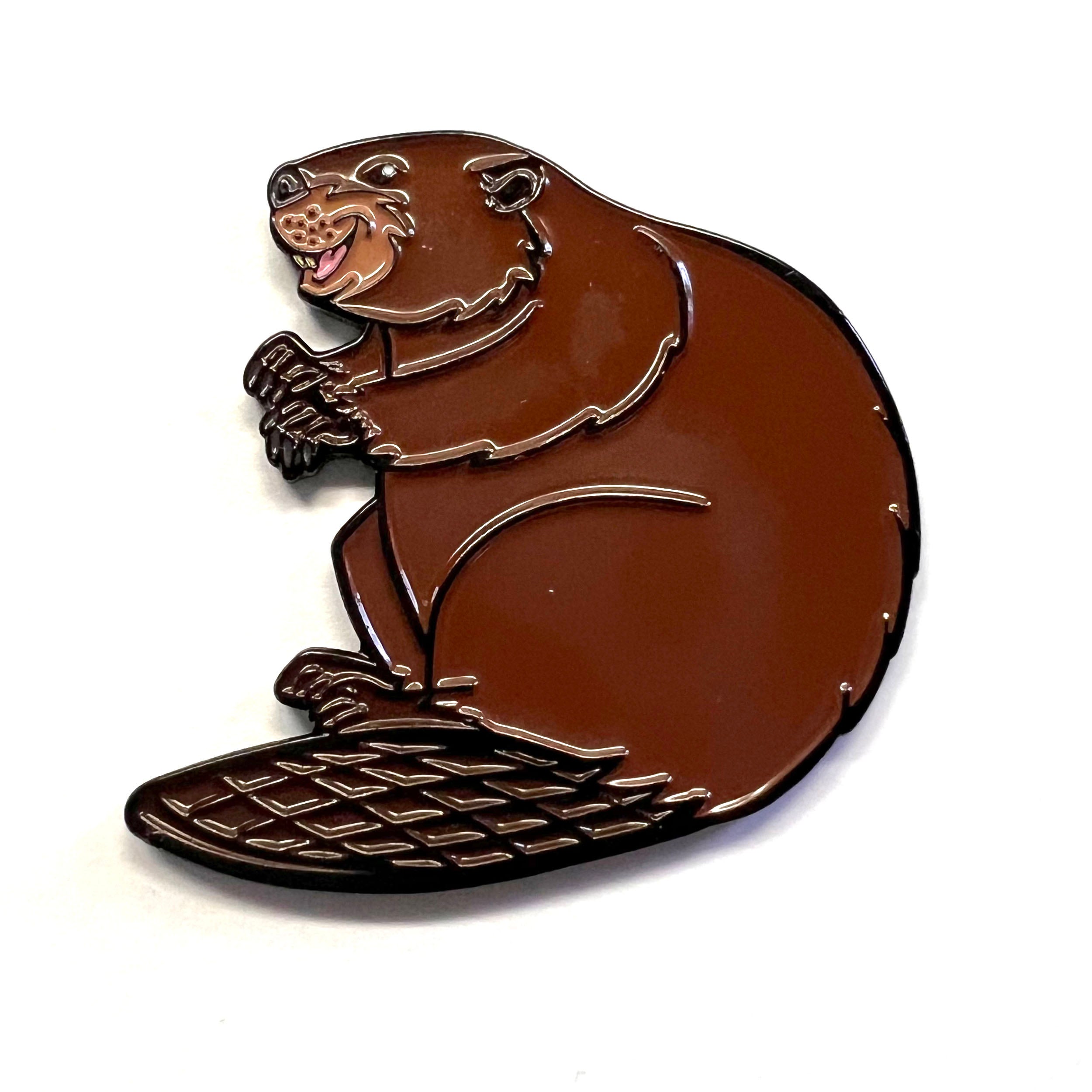 American Beaver enamel pin | Peppermint Narwhal - Conservation Through ...