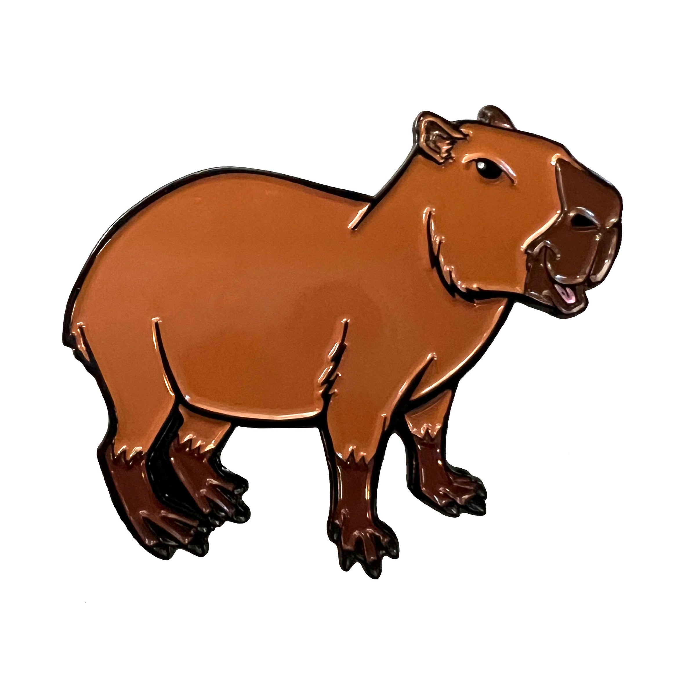 Capybara enamel pin | Peppermint Narwhal - Conservation Through Creativity