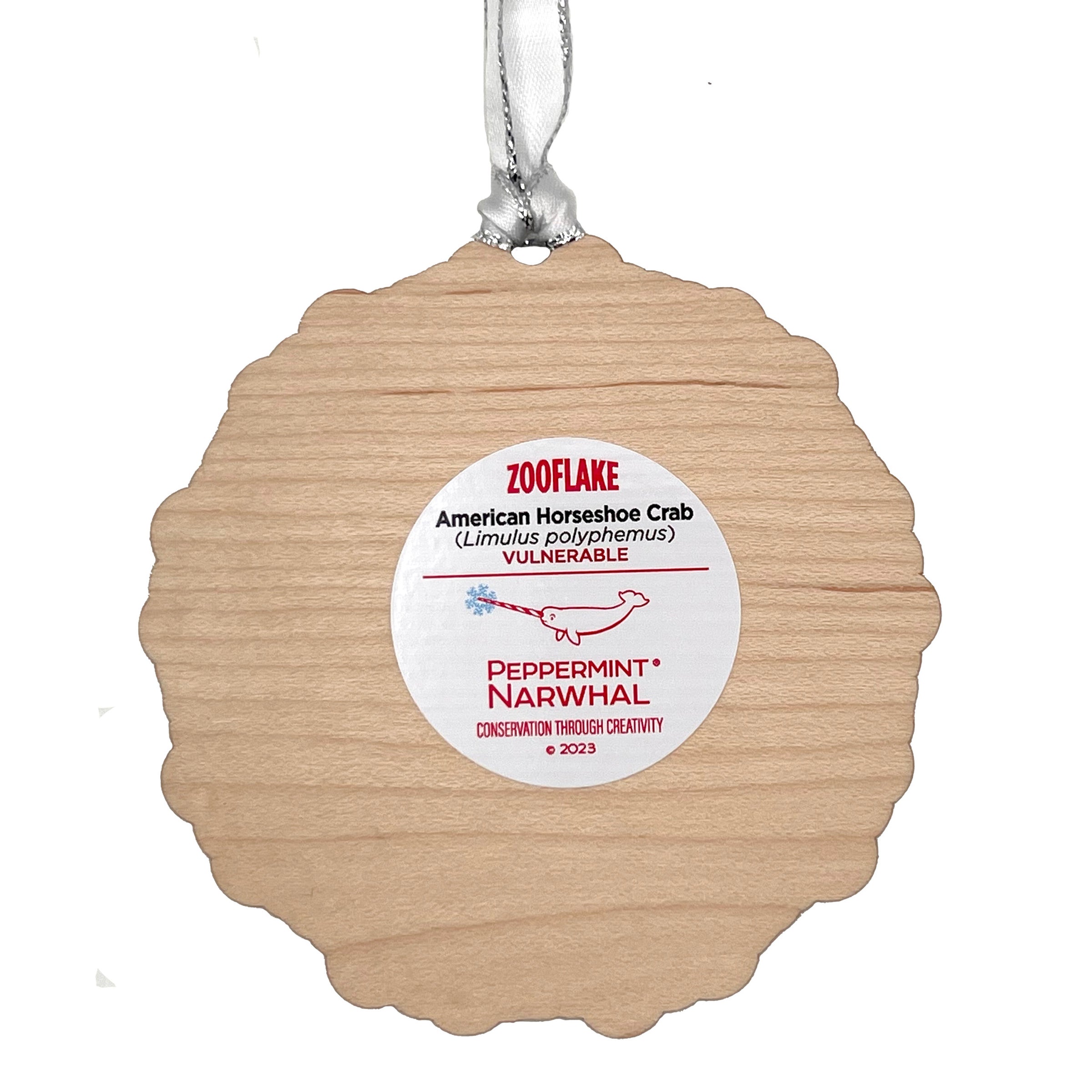 Horseshoe Crab Zooflake Ornament | Peppermint Narwhal - Conservation ...